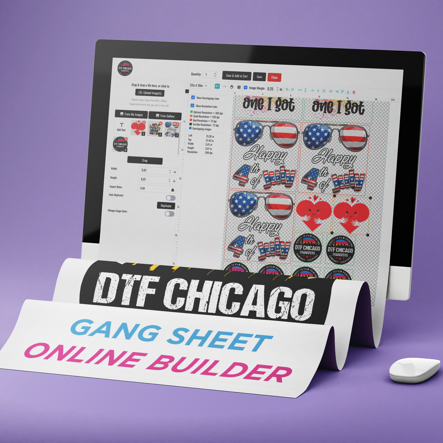 Build a DTF Transfers Gang Sheet – DTF CHICAGO